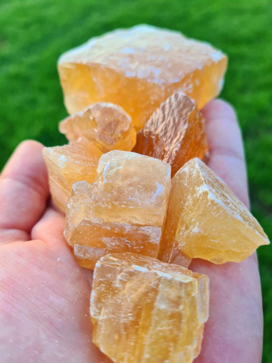 Magical Powers of Honey Calcite Raw Natural Stone Citrine Calcite ...