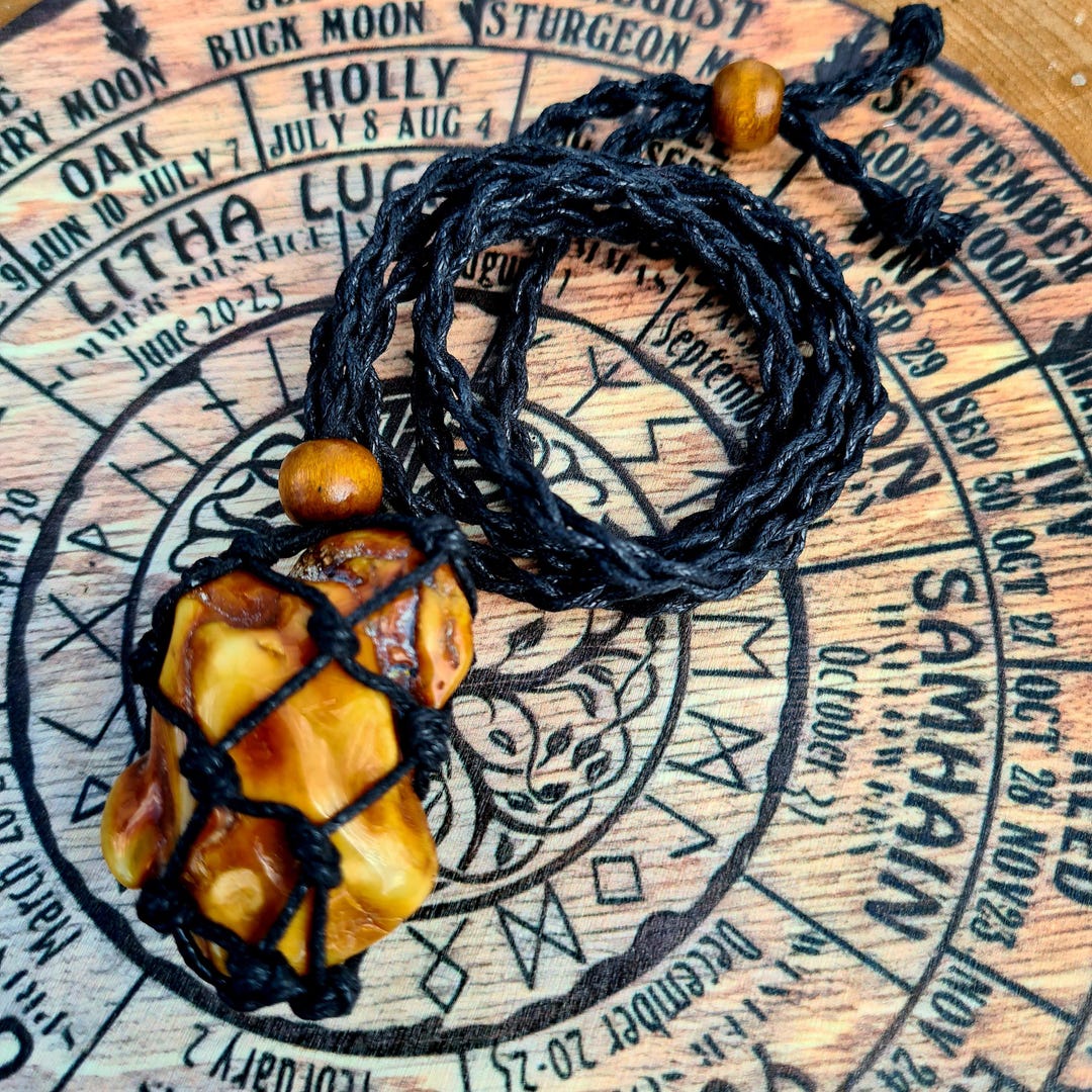 Golden Amber With Cage Included, Large Amber, Baltic Amber, 46mm, Good ...