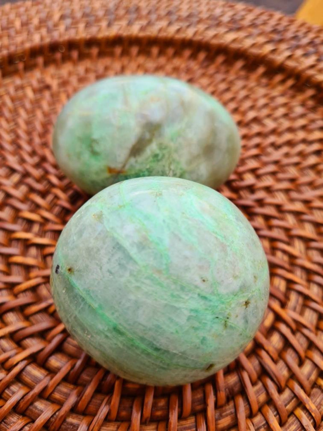 Goddess Stone - Garnierite Galet Large Palmstone 55-60mm - Etsy