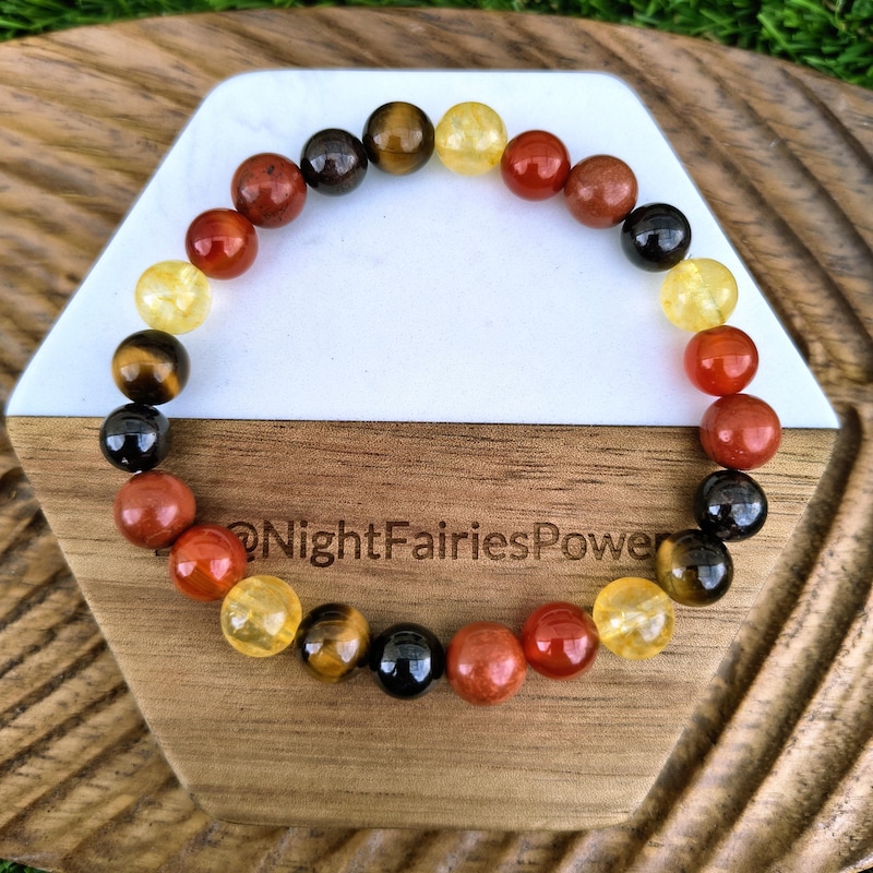 Citrine and Red Jasper - Etsy UK