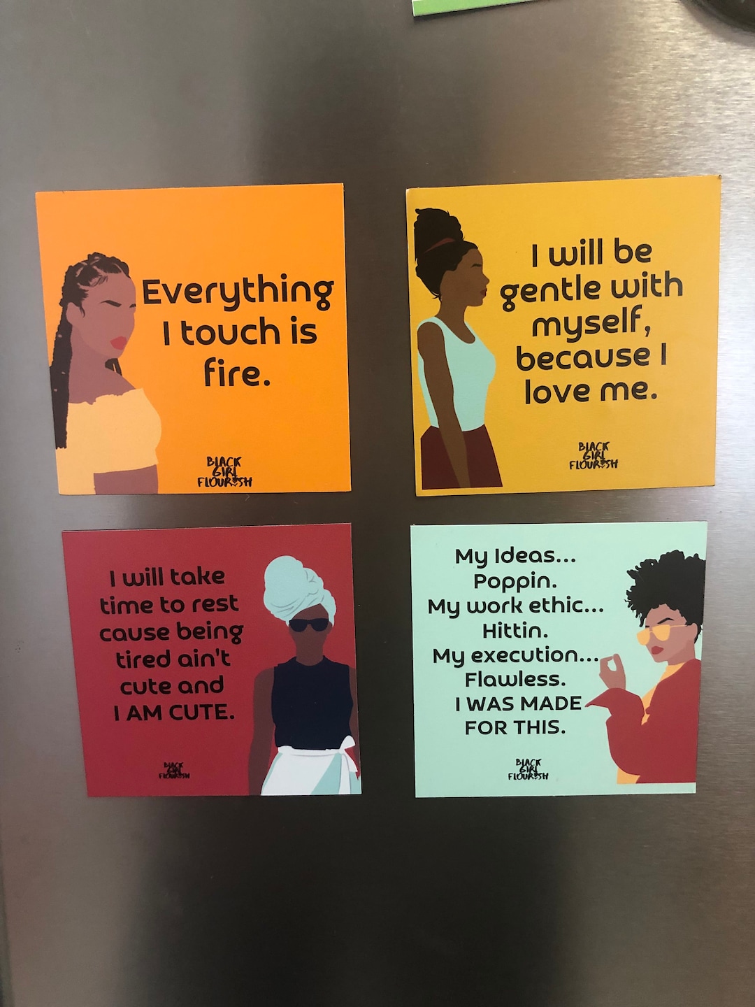 Affirmation Magnet Set| Affirmation Deck| Journal Prompts| Self Love ...