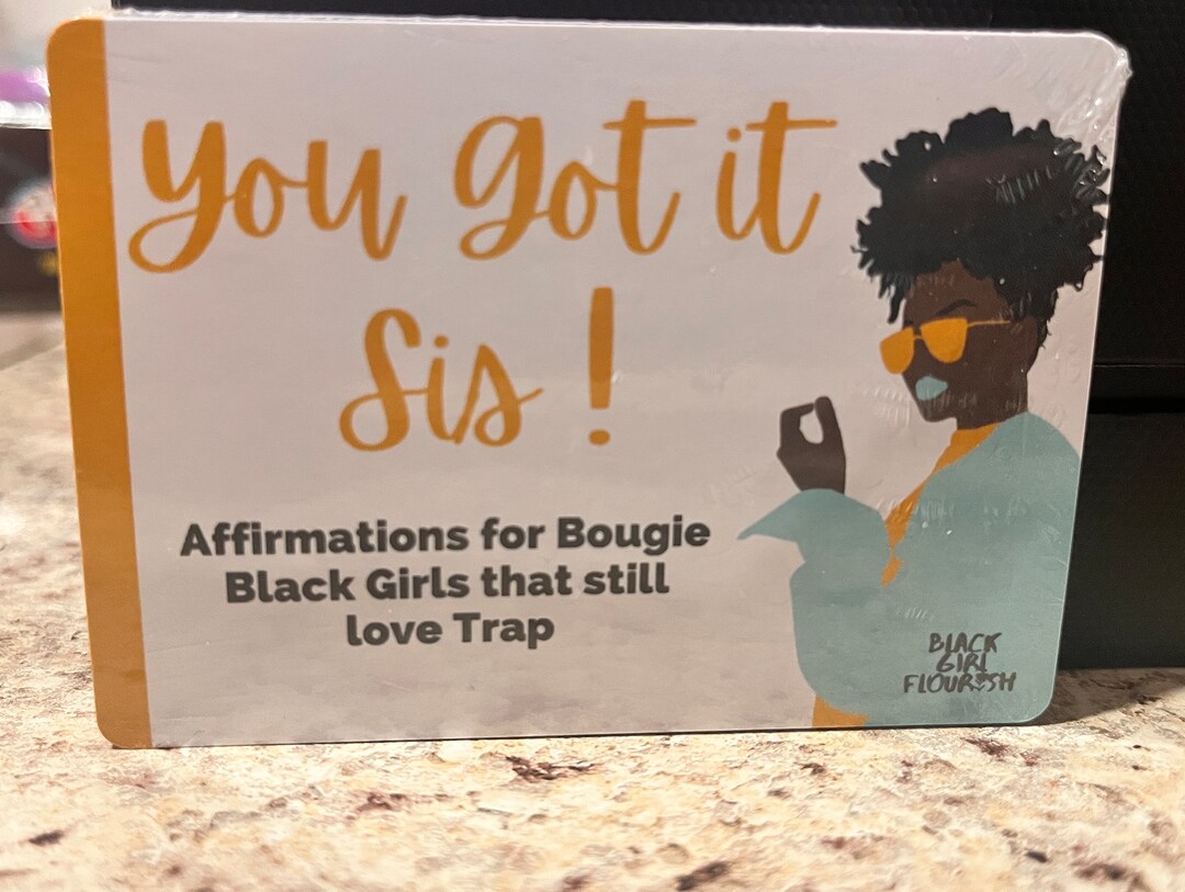 Affirmation Cards Black Girl Affirmation Deck Self Care Self Love Black ...