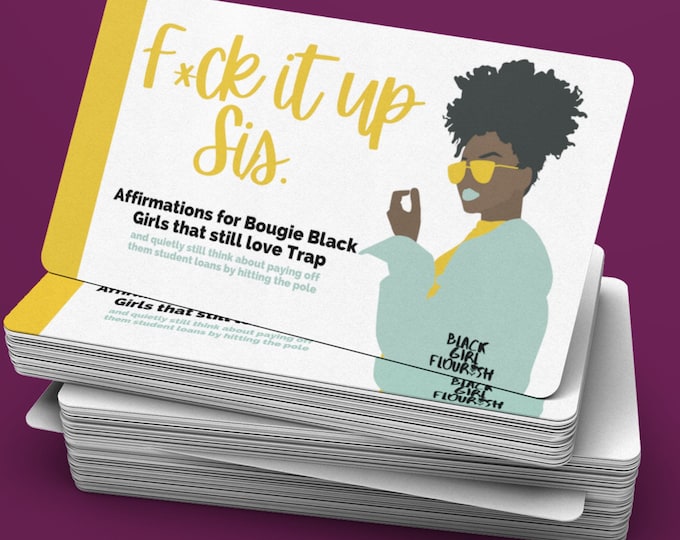 Affirmation Cards| Black Girl| Affirmation Deck| Self Care| Self Love ...
