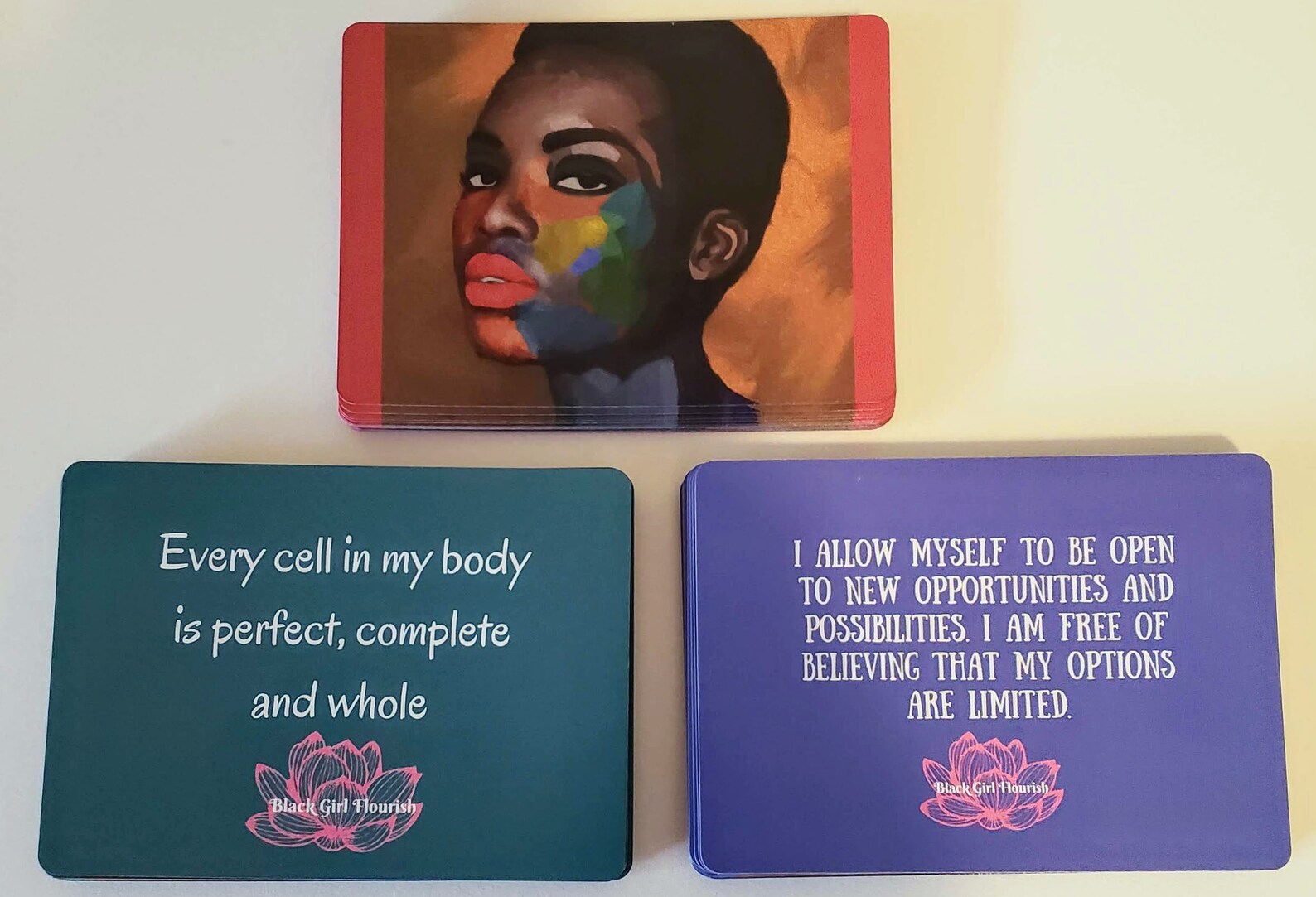 Affirmation Cards Black Girl Affirmation Deck Self Care - Etsy