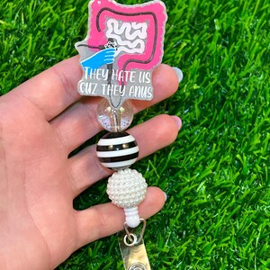 Intestines Nurse Badge Reel || Colon || Large Intestines || Glitter ...