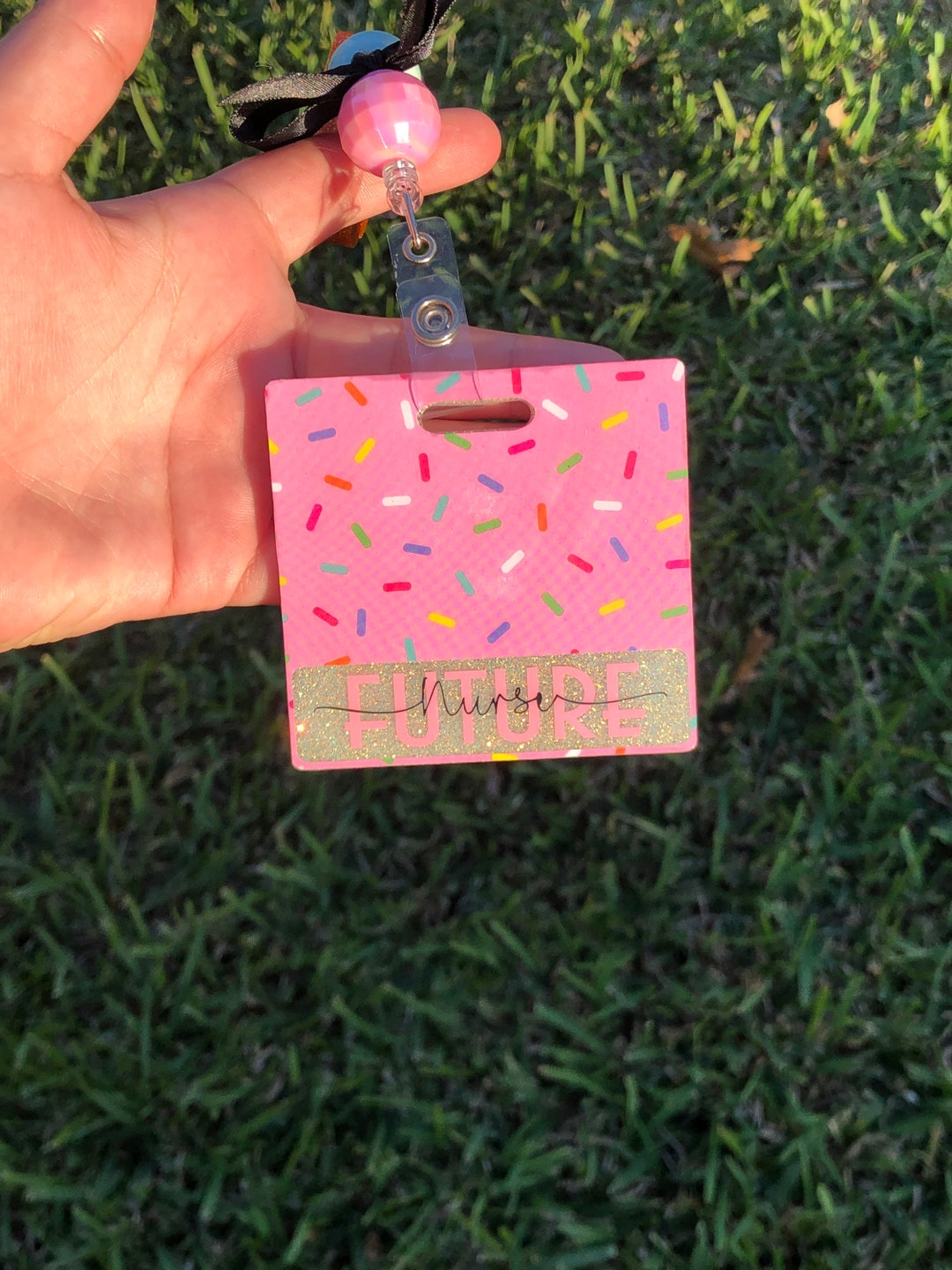 Custom Badge Buddy || Custom Badge Backer || Glitter Badge Holder ...