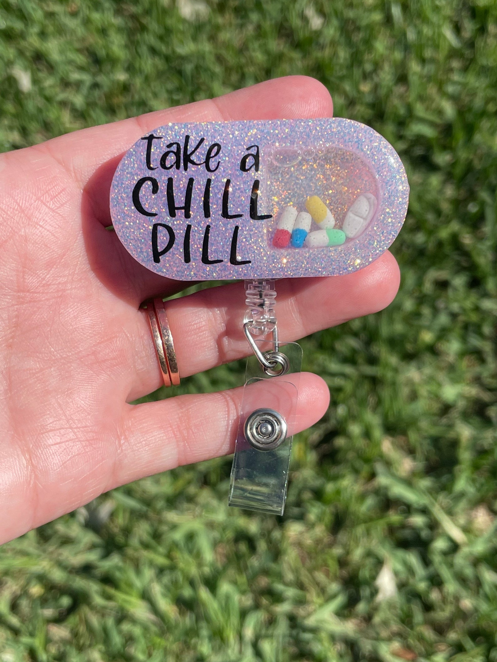 Pill Nurse Badge Reel Med Badge Reel Med Student Rn - Etsy