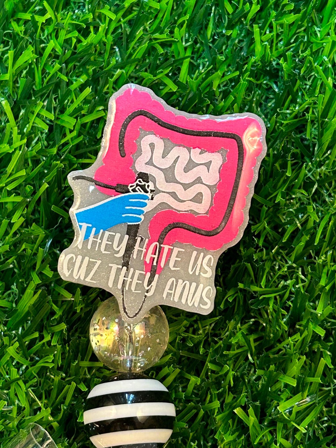 Intestines Nurse Badge Reel || Colon || Large Intestines || Glitter ...