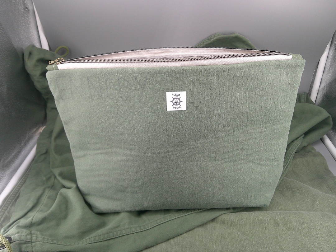 XL Sea Bag Tote – Recycled U.S. Navy Seabag • Canvas Interior Fabric ...