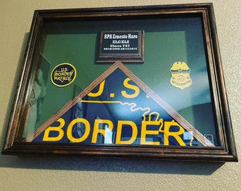 Thin Blue Line Shadow Box Display - Etsy