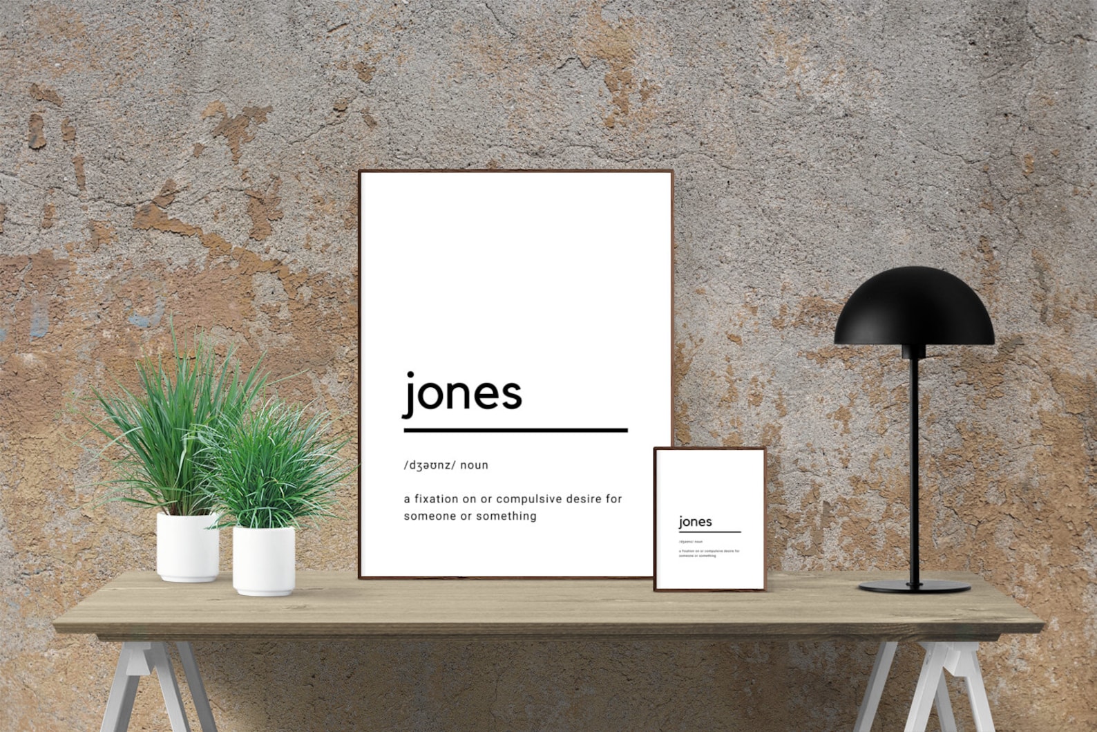 JONES Word Definition Printable Wall Art Home Wall Decor - Etsy