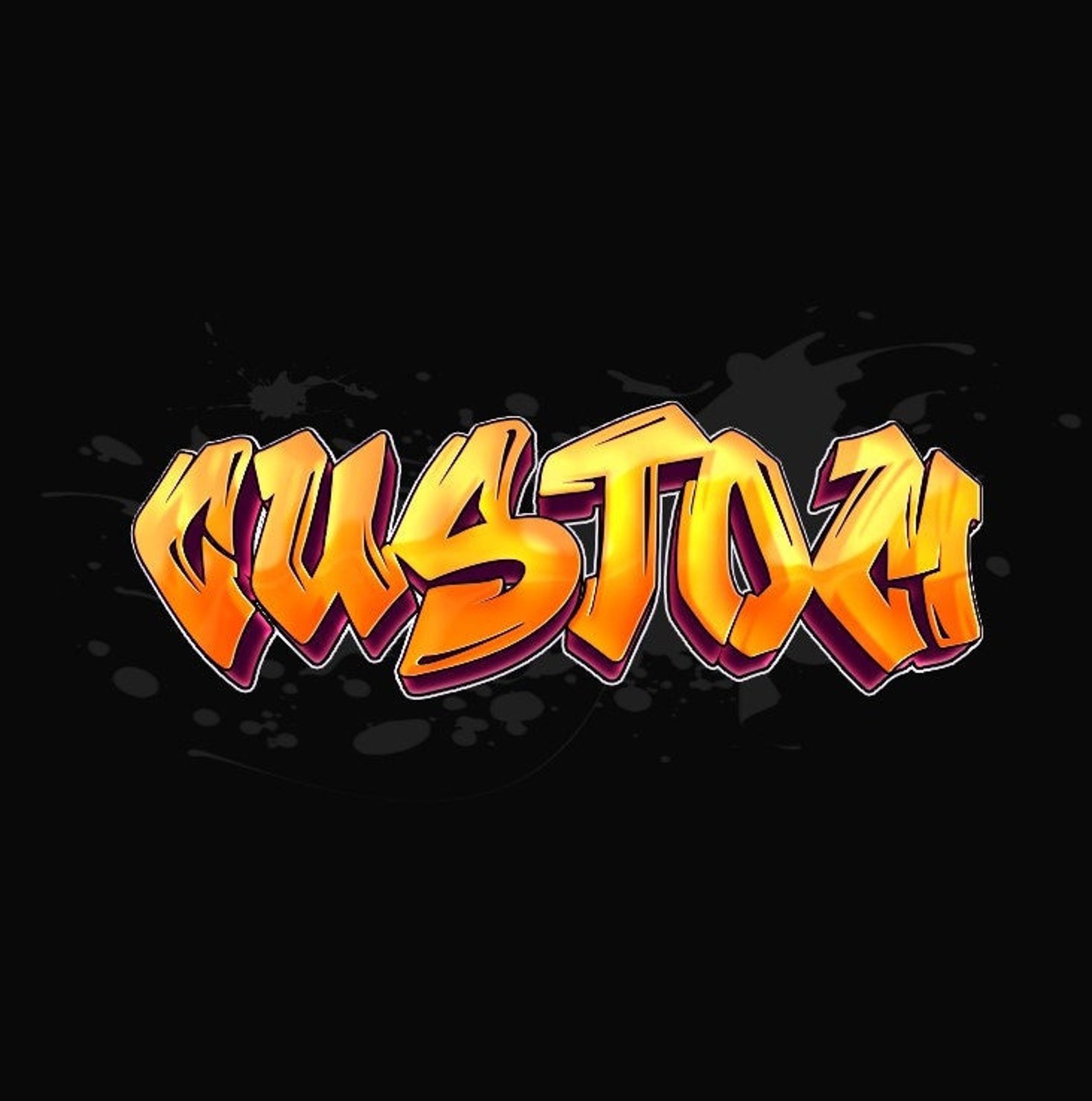 Custom Graffiti Text PNG, Printable Graffiti, Modern Graffiti Text ...