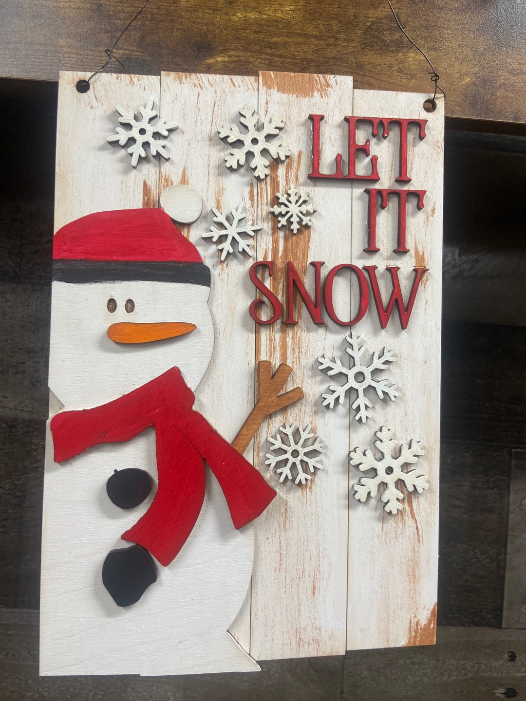 DIY Let It Snow Sign - Etsy