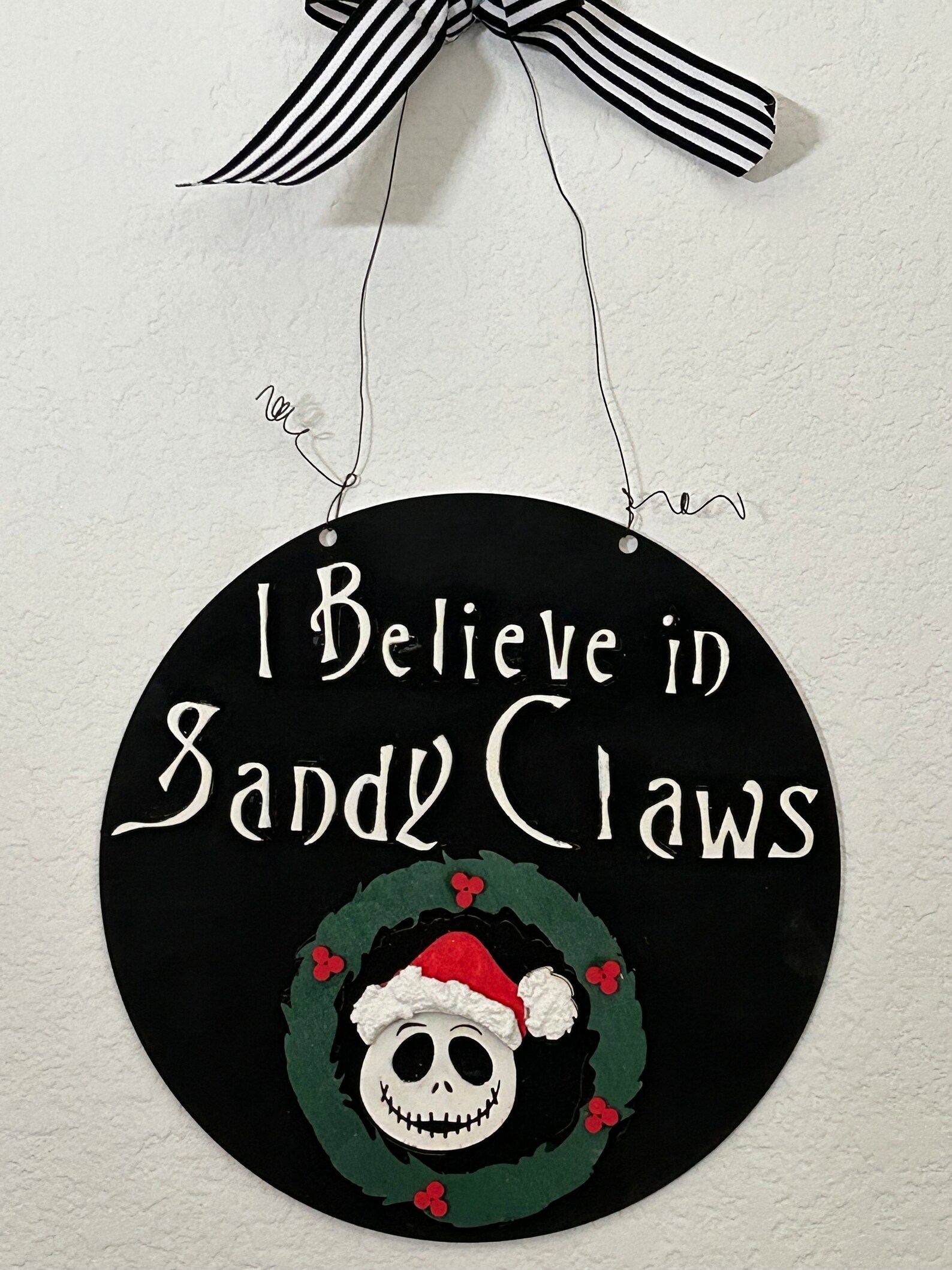 Sandy Claws Door Hanger DIY Unpainted - Etsy