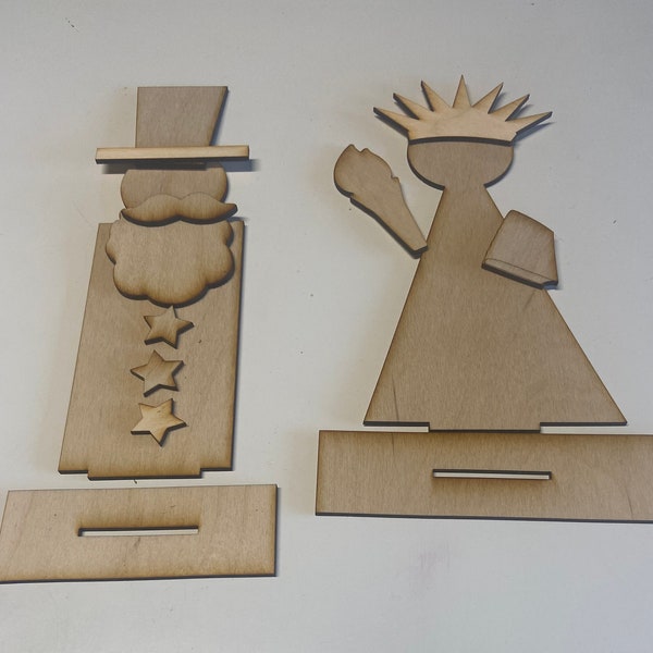 Uncle Sam and Lady Liberty - Etsy