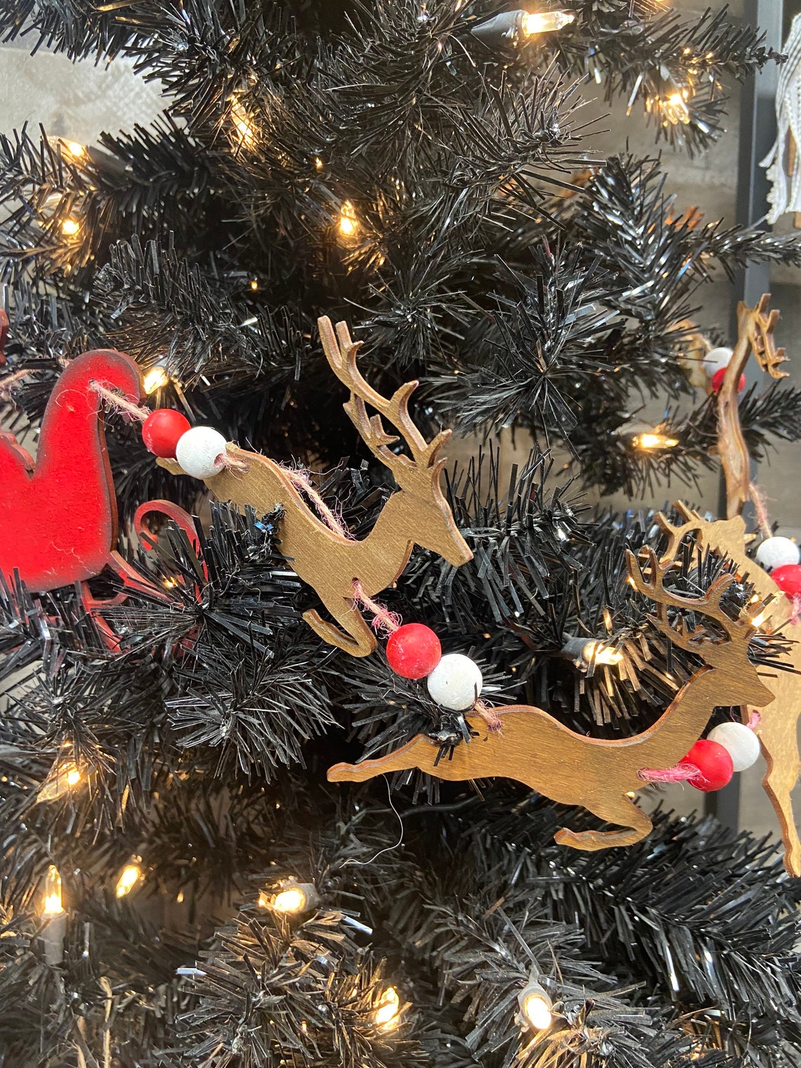 Santa Garland DIY Unpainted - Etsy