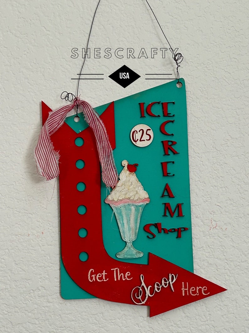 Ice Cream Shop DIY unpainted - Etsy