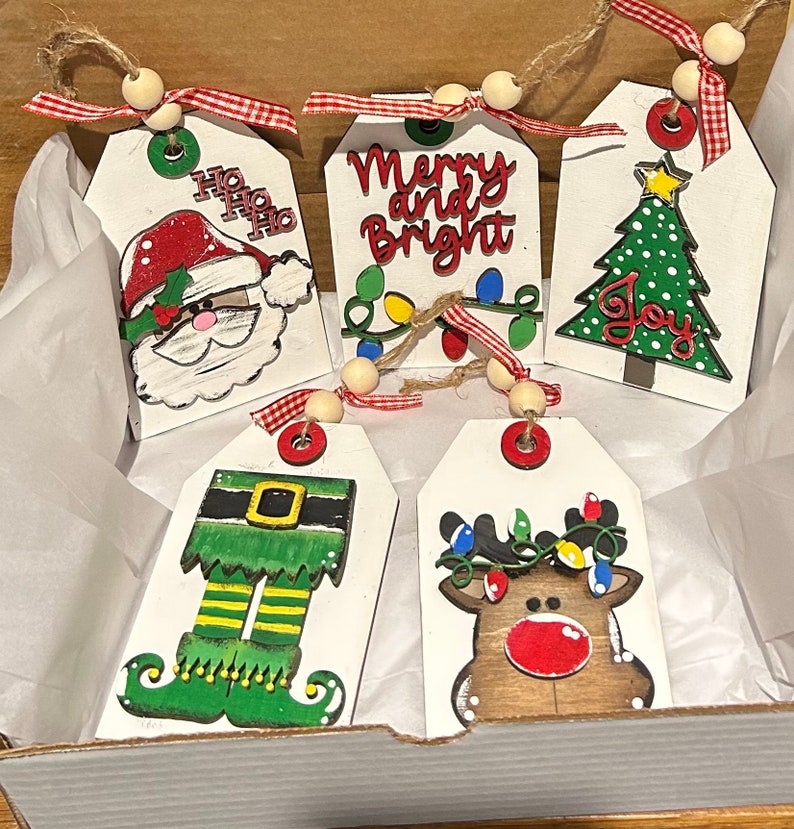 Christmas Ornament Tag DIY Kit - Etsy