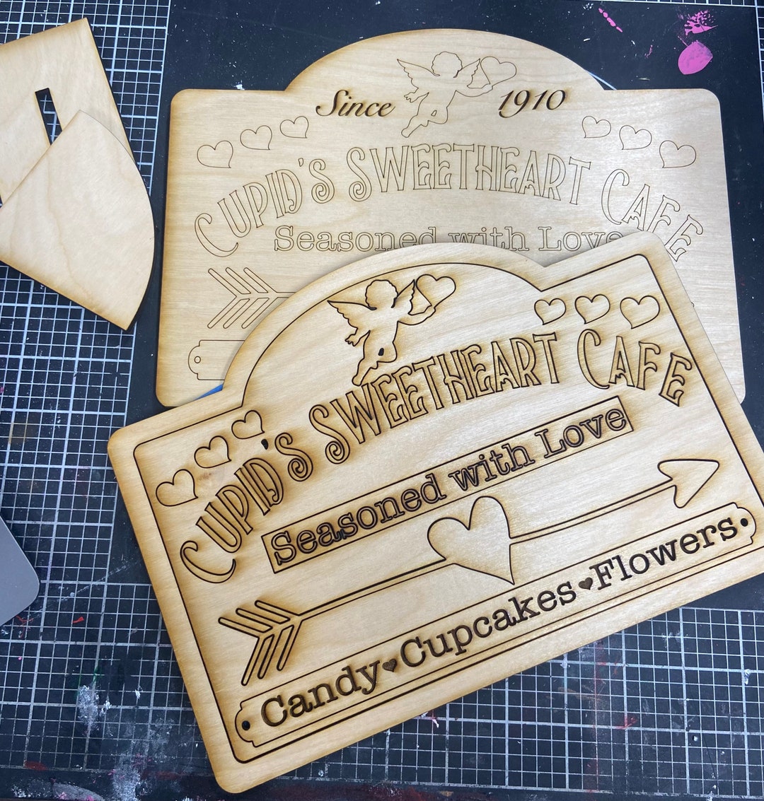 DIY Cupids Sweetheart Cafe Sign - Etsy