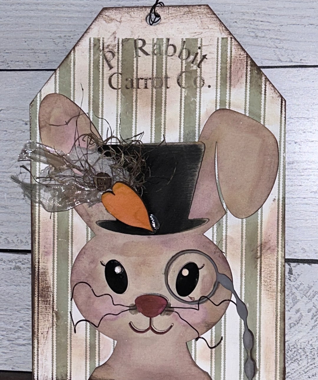 P. Rabbit Carrot Co. Sign Tag Unpainted - Etsy