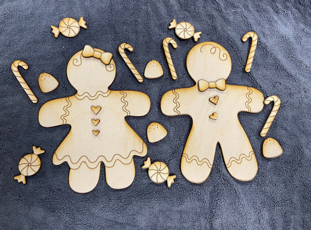 DIY Gingerbread Couple Unpainted (SMALL SIZE) - Etsy