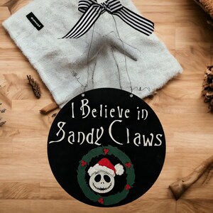 Sandy Claws Door Hanger DIY Unpainted - Etsy