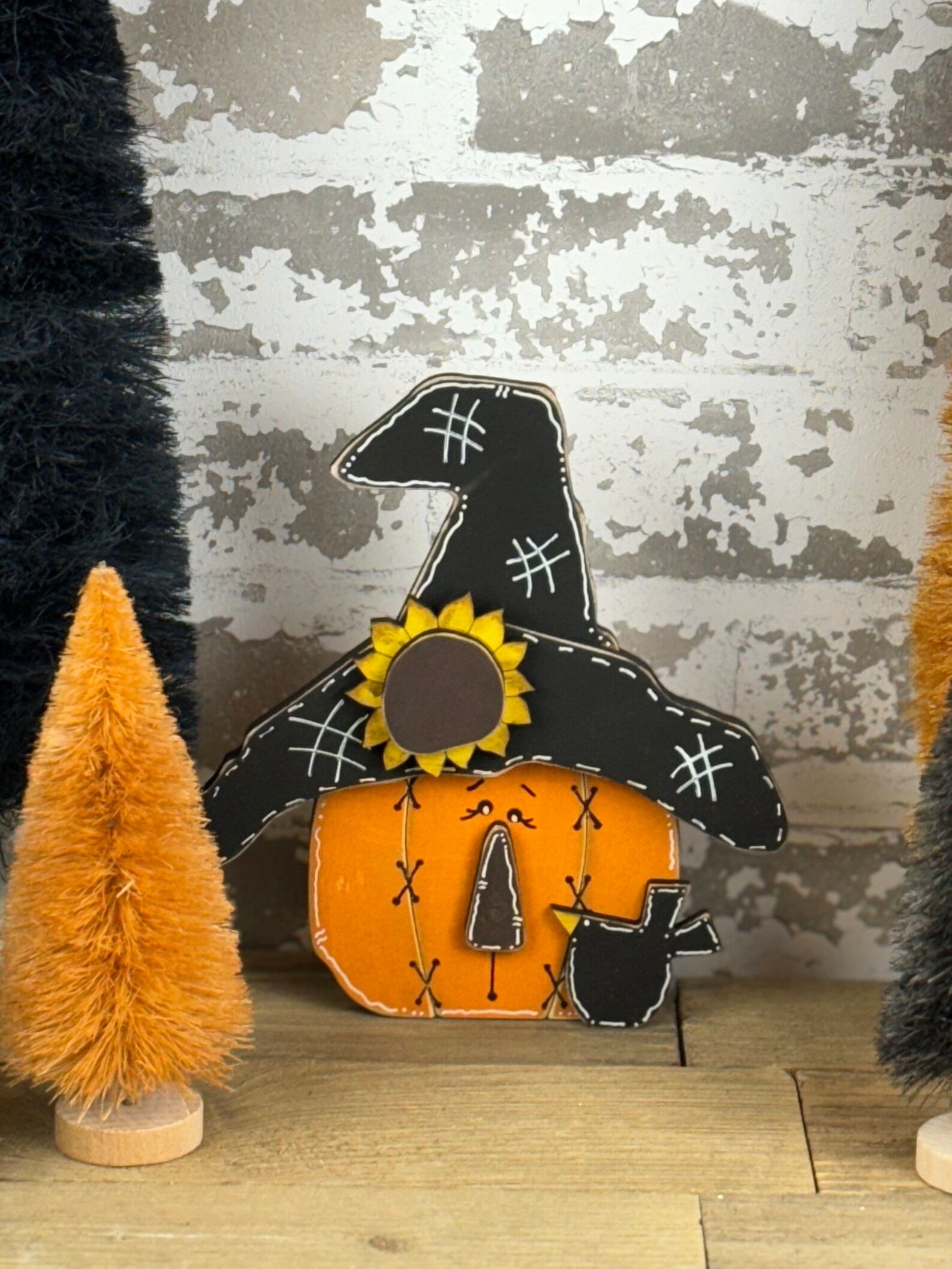 Stitched up Pumpkin Unpainted/ Unassembled DIY Kit (do It Yourself) - Etsy