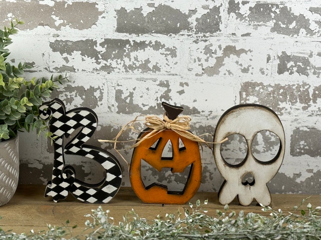 BOO Wooden Shelf Sitter Diy Kit (UNPAINTED UNASSEMBLED) - Etsy