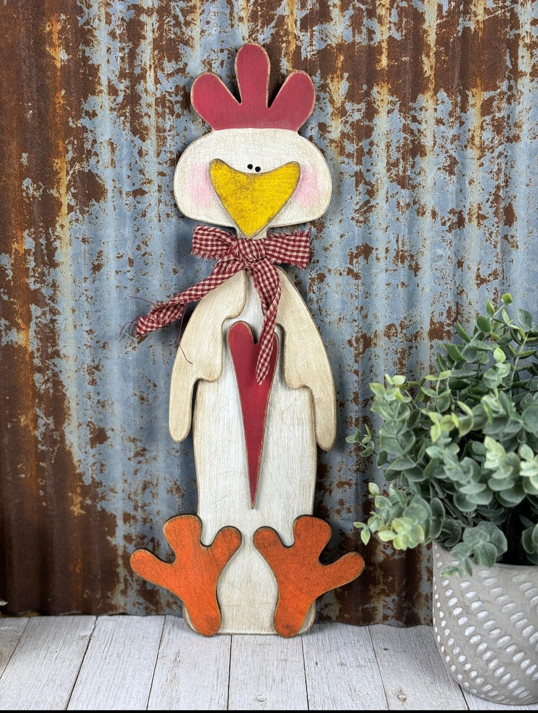 Rooster DIY Unpainted - Etsy