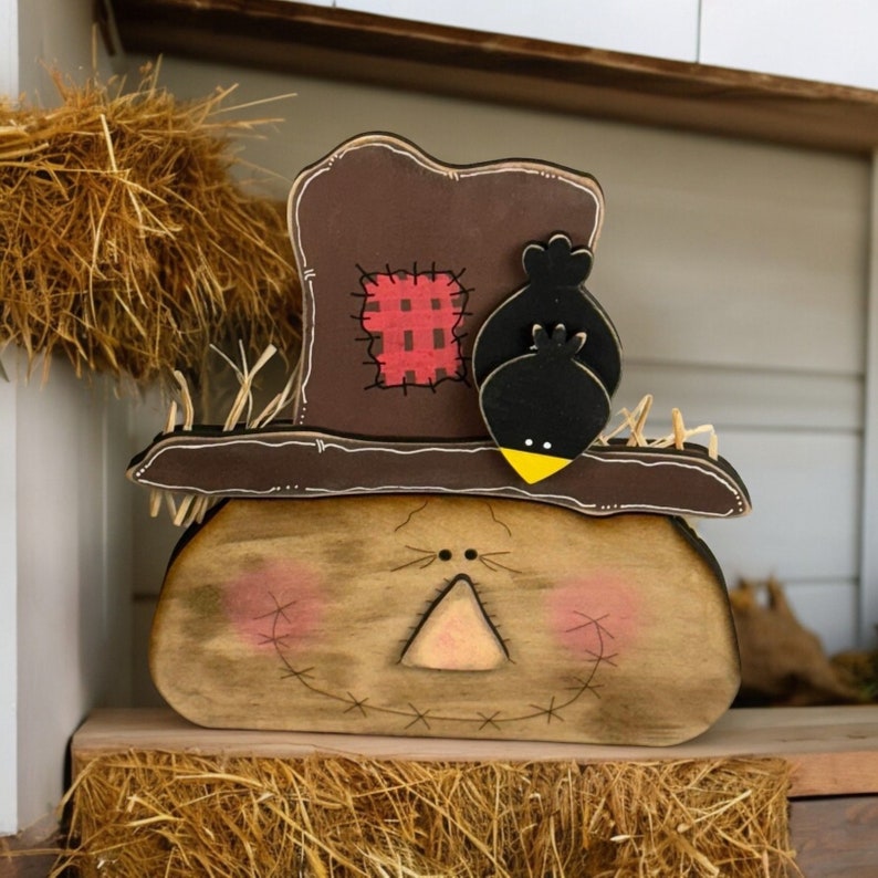 Primitive Harvest Scarecrow Head Unpainted Kit - Etsy