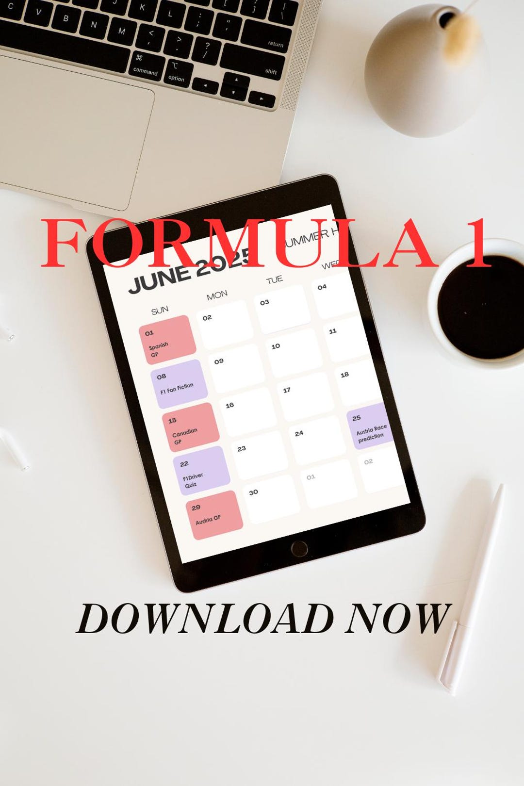 Formula 1 July Content Calendar + F1 Stickers 2025 – F1 Digital ...