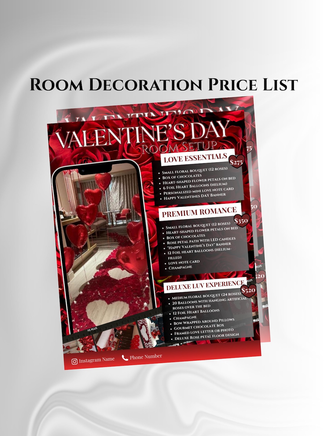 Valentines Day Room Setup Editable Template - Etsy