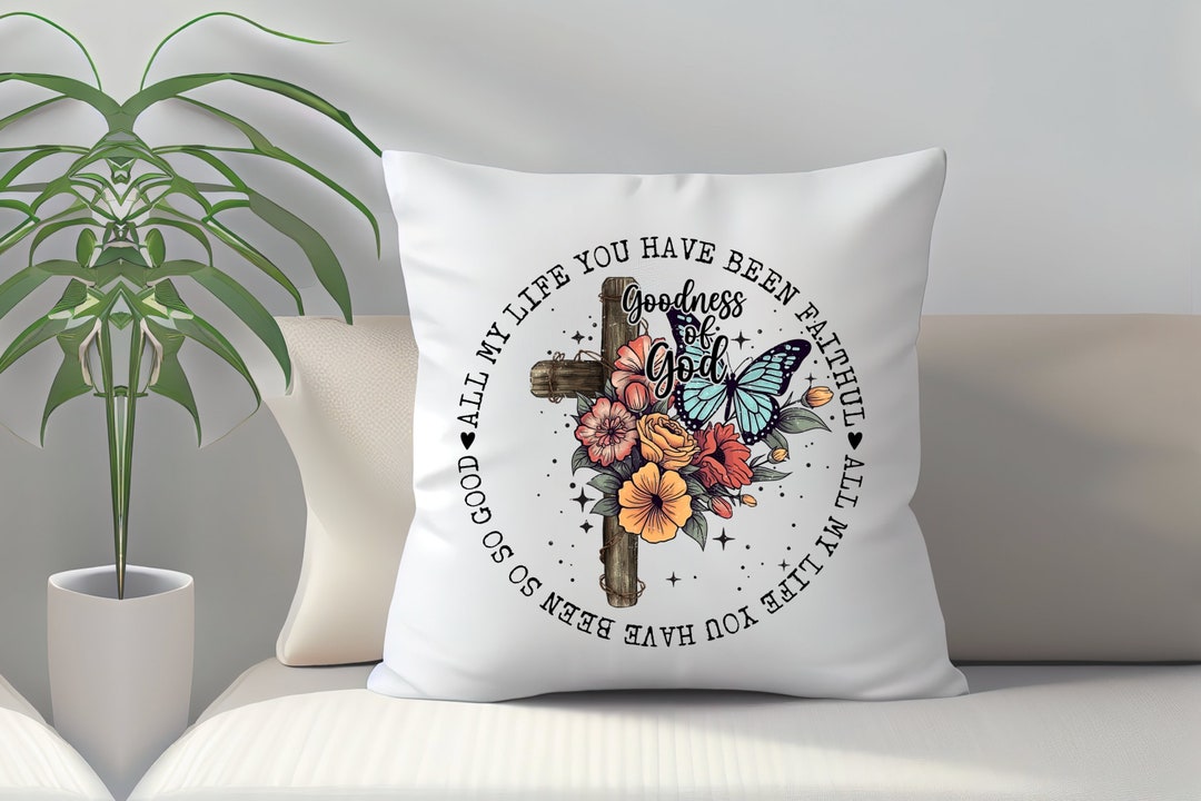 Religious Cushion Cover, Bible Cushion or Pillow, Decorative Pillow ...