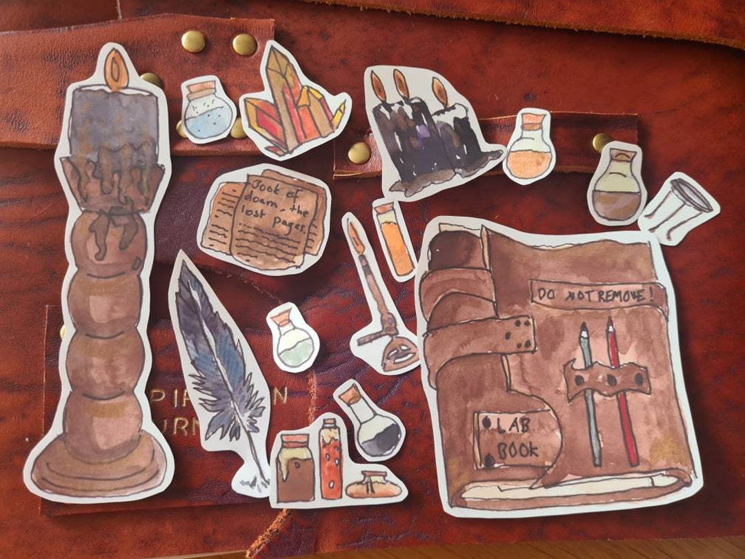 Dark Academia Sticker Pack - Etsy