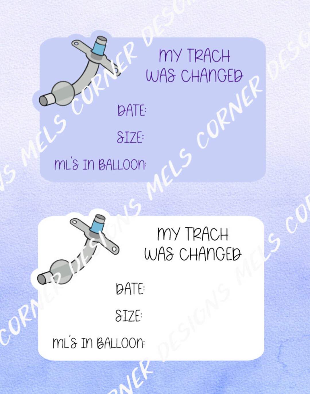 Trach Change Sticker - Etsy