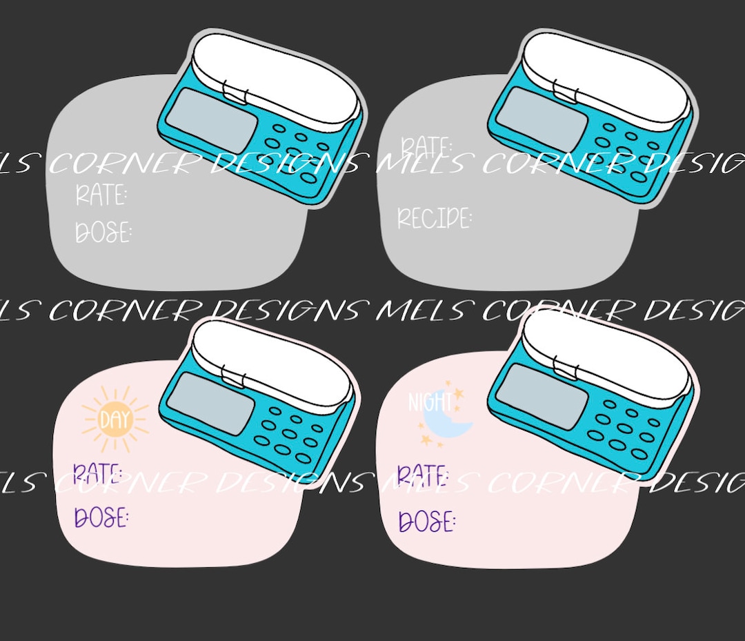 Infinity Feed/rate/dose Decals - 2-pack - Etsy