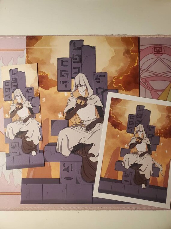 Poster Bookmark and Map Zhongli Genshin Impact | Etsy