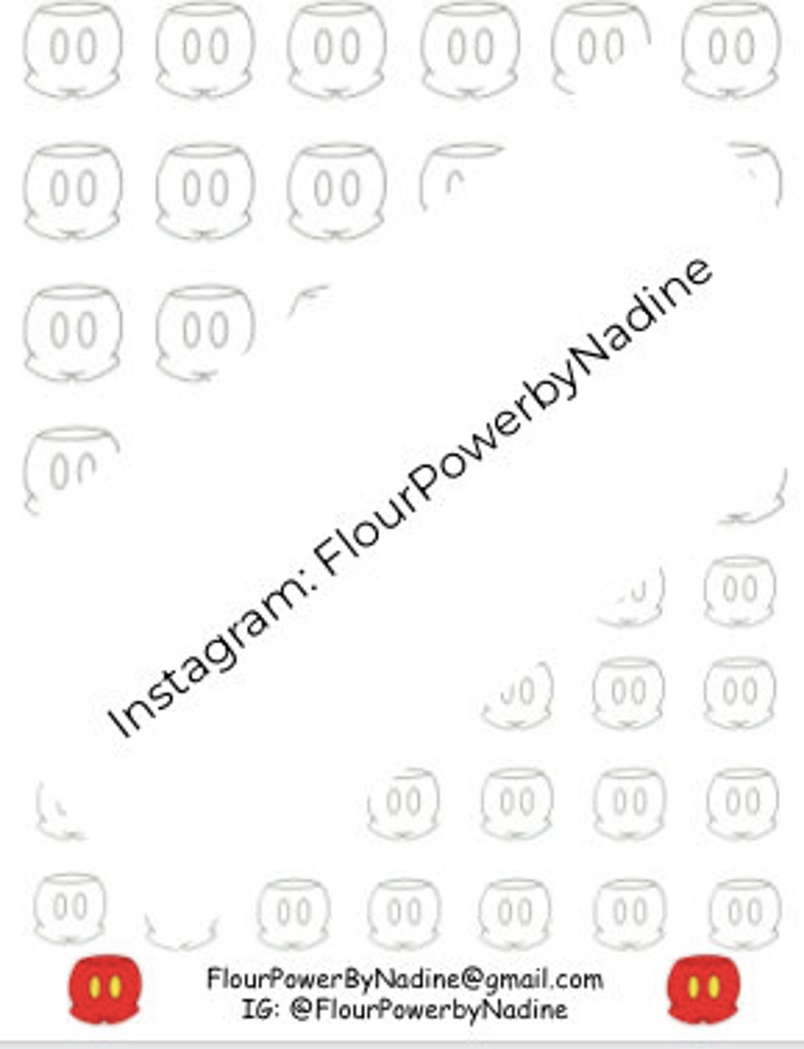 Mouse Bundle Royal Icing Transfer Sheets 3 Designs 2 Sizes - Etsy