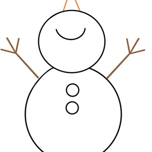 Snowman Royal Icing Transfer Sheets (3 Sizes) - DIGITAL DOWNLOAD - Etsy