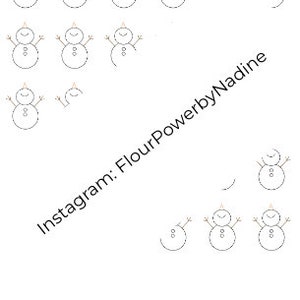 Snowman Royal Icing Transfer Sheets (3 Sizes) - DIGITAL DOWNLOAD - Etsy