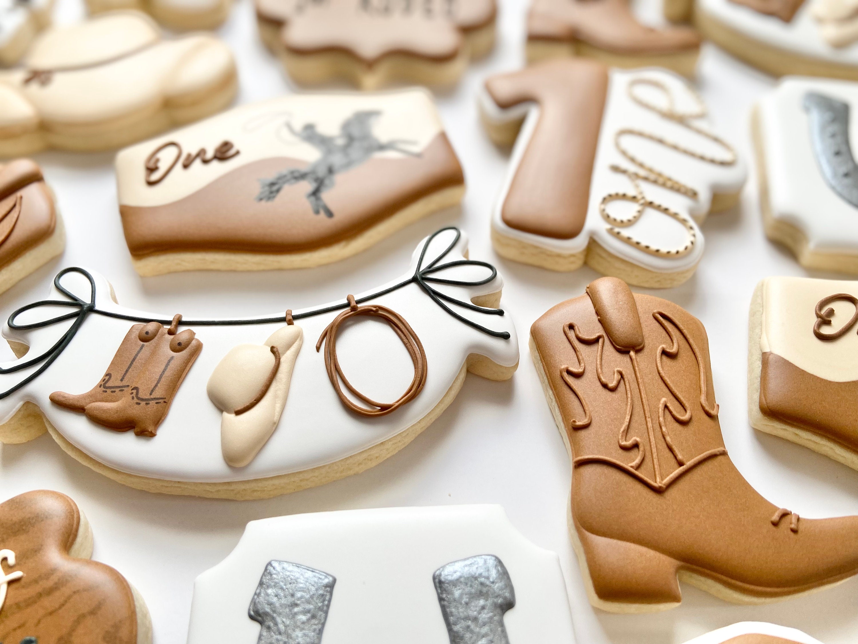 Western Bundle Royal Icing Transfer Sheets (3 Designs - 2 Sizes Each ...