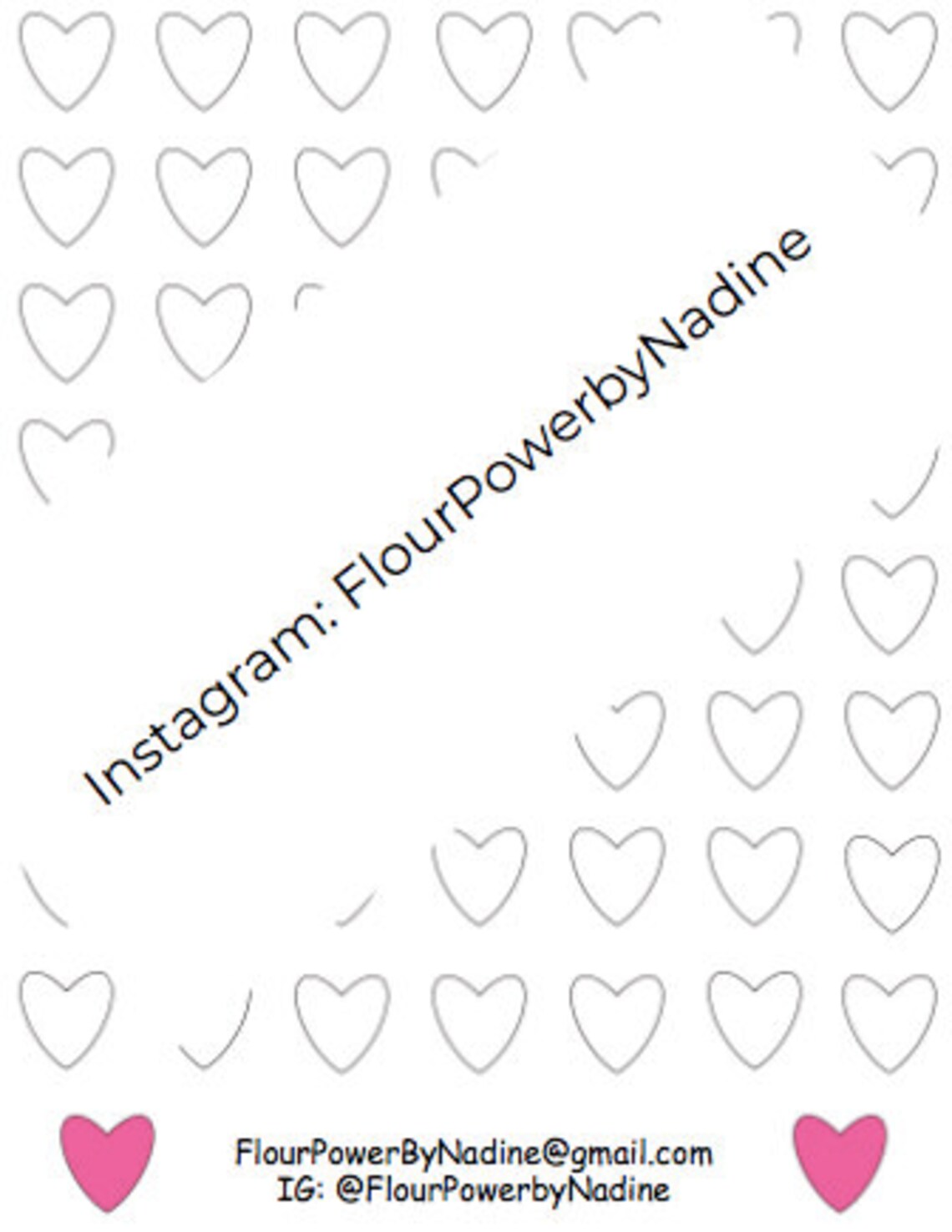 Heart Royal Icing Transfer Sheets (3 Sizes) - DIGITAL DOWNLOAD - Etsy