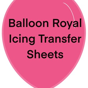 Balloon Royal Icing Transfer Sheets (3 Sizes) - DIGITAL DOWNLOAD - Etsy