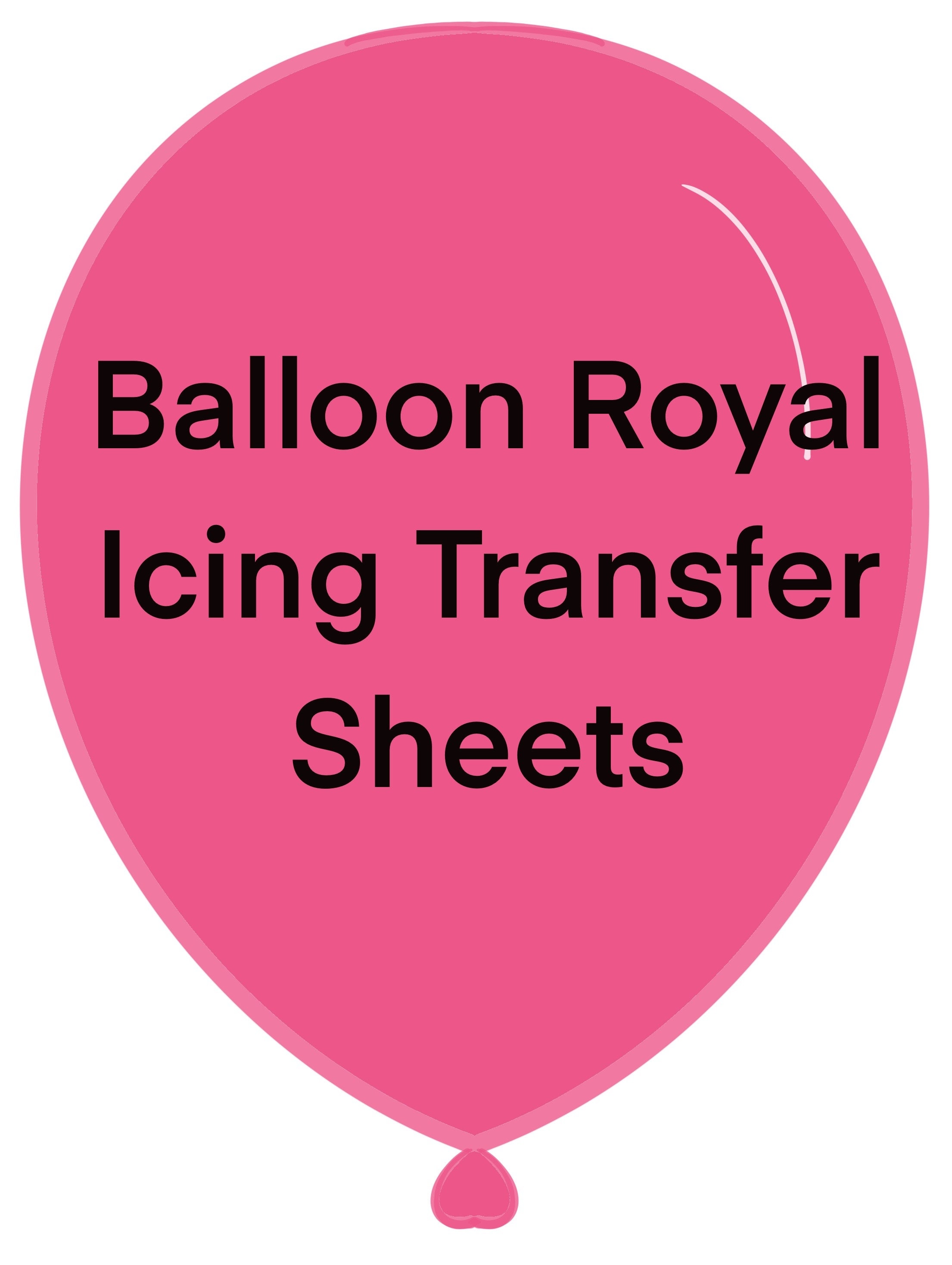 Balloon Royal Icing Transfer Sheets (3 Sizes) - DIGITAL DOWNLOAD - Etsy