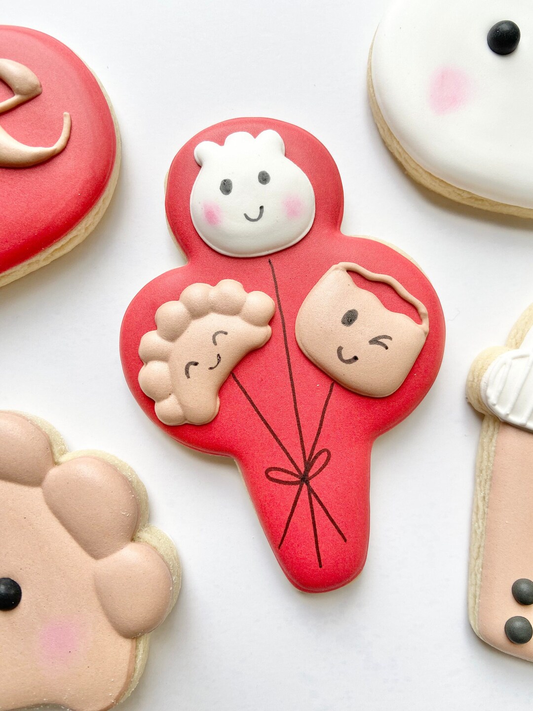 Dumpling Bundle Royal Icing Transfer Sheets (3 Designs - 2 Sizes Each ...