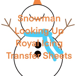 Snowman Royal Icing Transfer Sheets (3 Sizes) - DIGITAL DOWNLOAD - Etsy