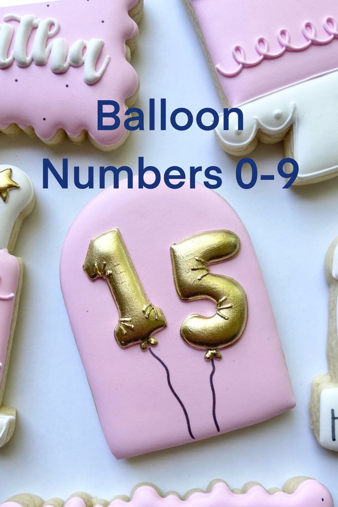Balloon Numbers 0-9 Royal Icing Transfer Sheets (2 Sizes) - DIGITAL ...