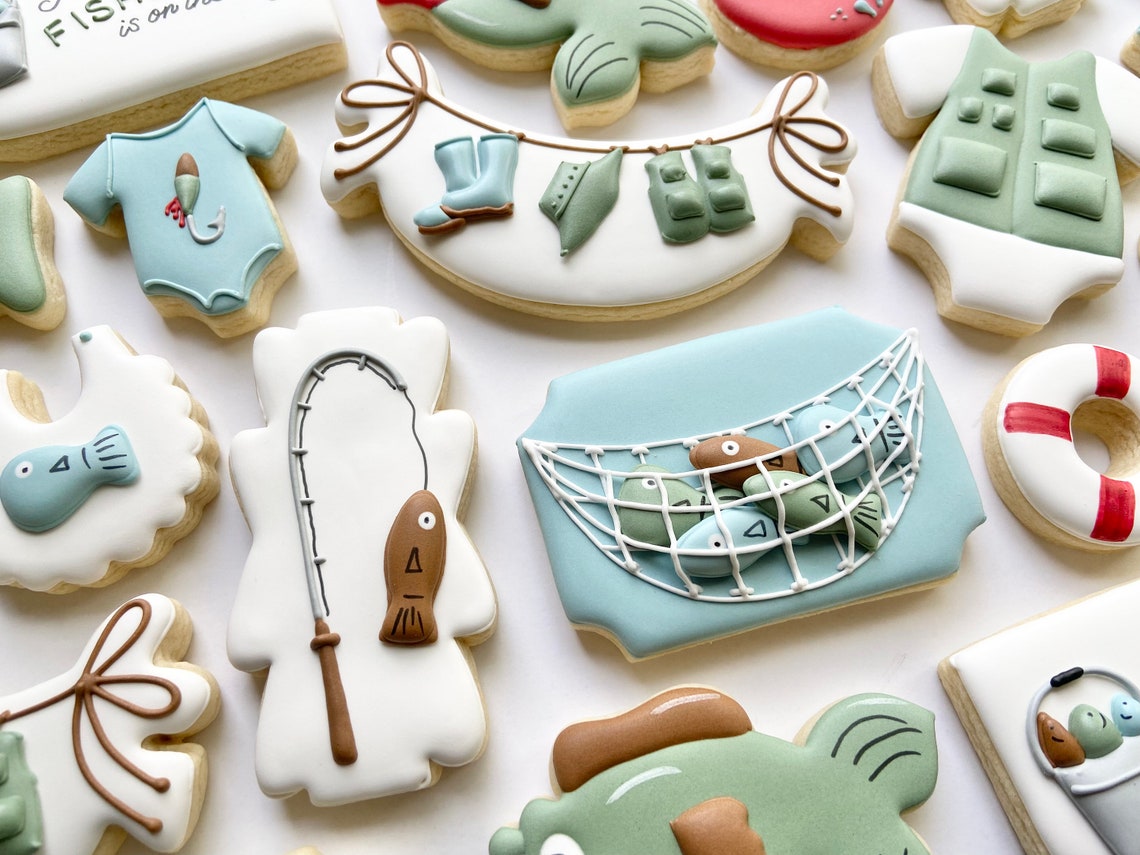 Fish Bundle Royal Icing Transfer Sheets (2 Designs, 2 Sizes Each ...