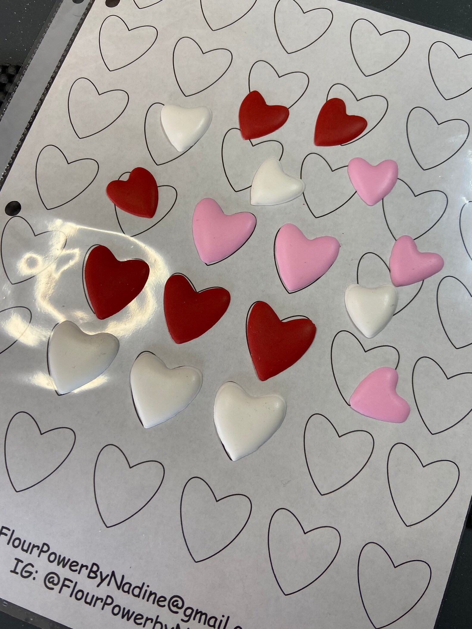 Heart Royal Icing Transfer Sheets 3 Sizes DIGITAL DOWNLOAD - Etsy