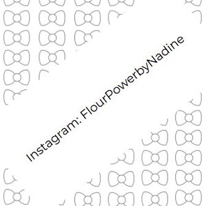 Bow Royal Icing Transfer Sheets (3 Sizes) - DIGITAL DOWNLOAD - Etsy
